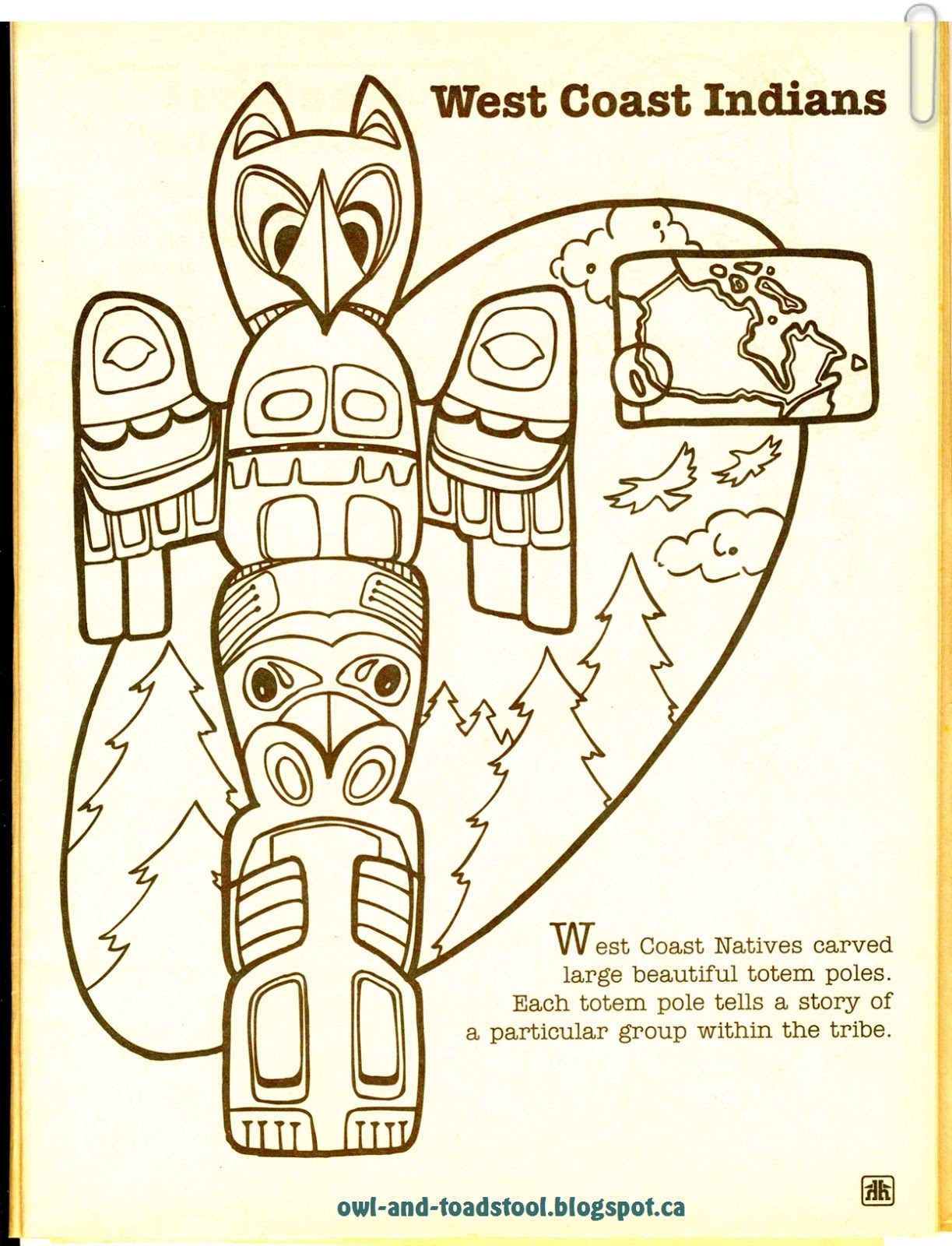 Inukshuk Colouring Page