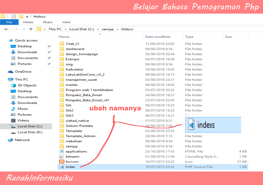 Belajar PHP : Cara Menjalankan Web Server Apache dan Membuka Htdocs ...