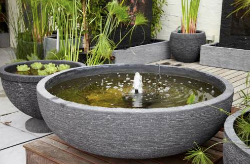 Southern Health Healing Garden: Circular water features