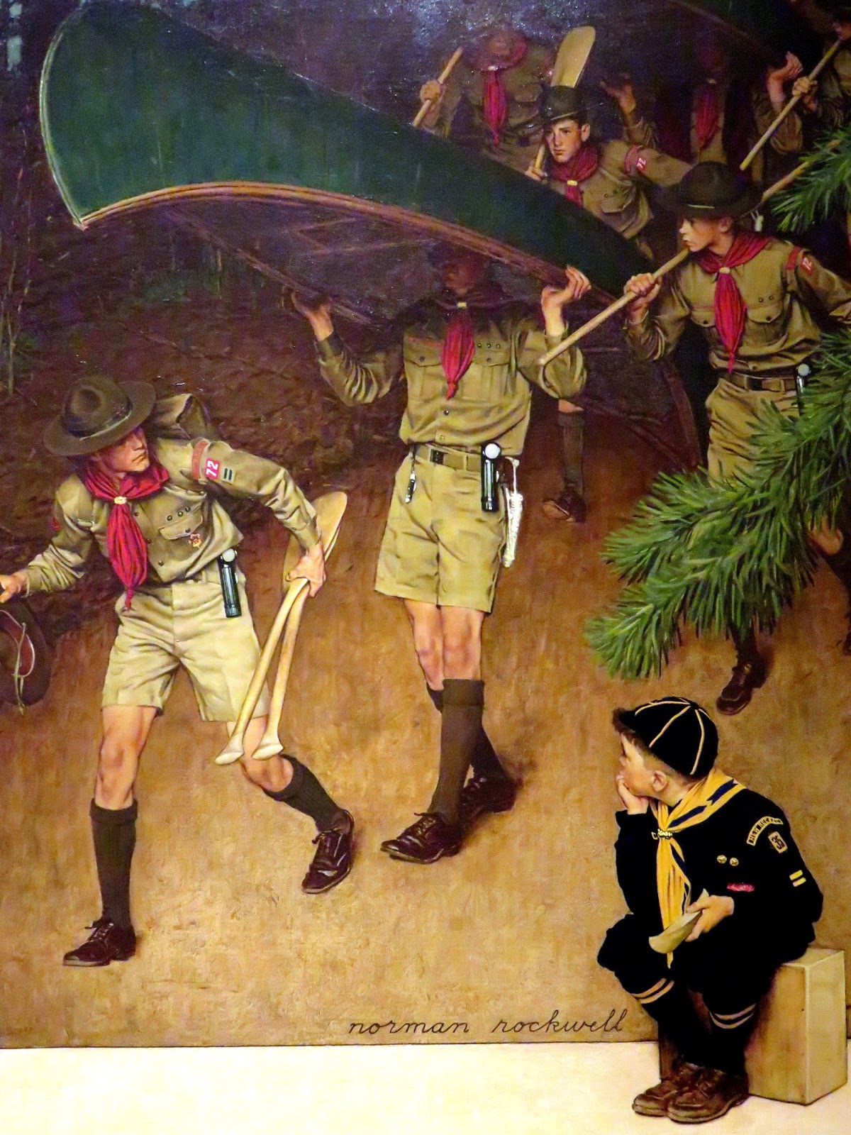 Norman Rockwell Cub Scouts