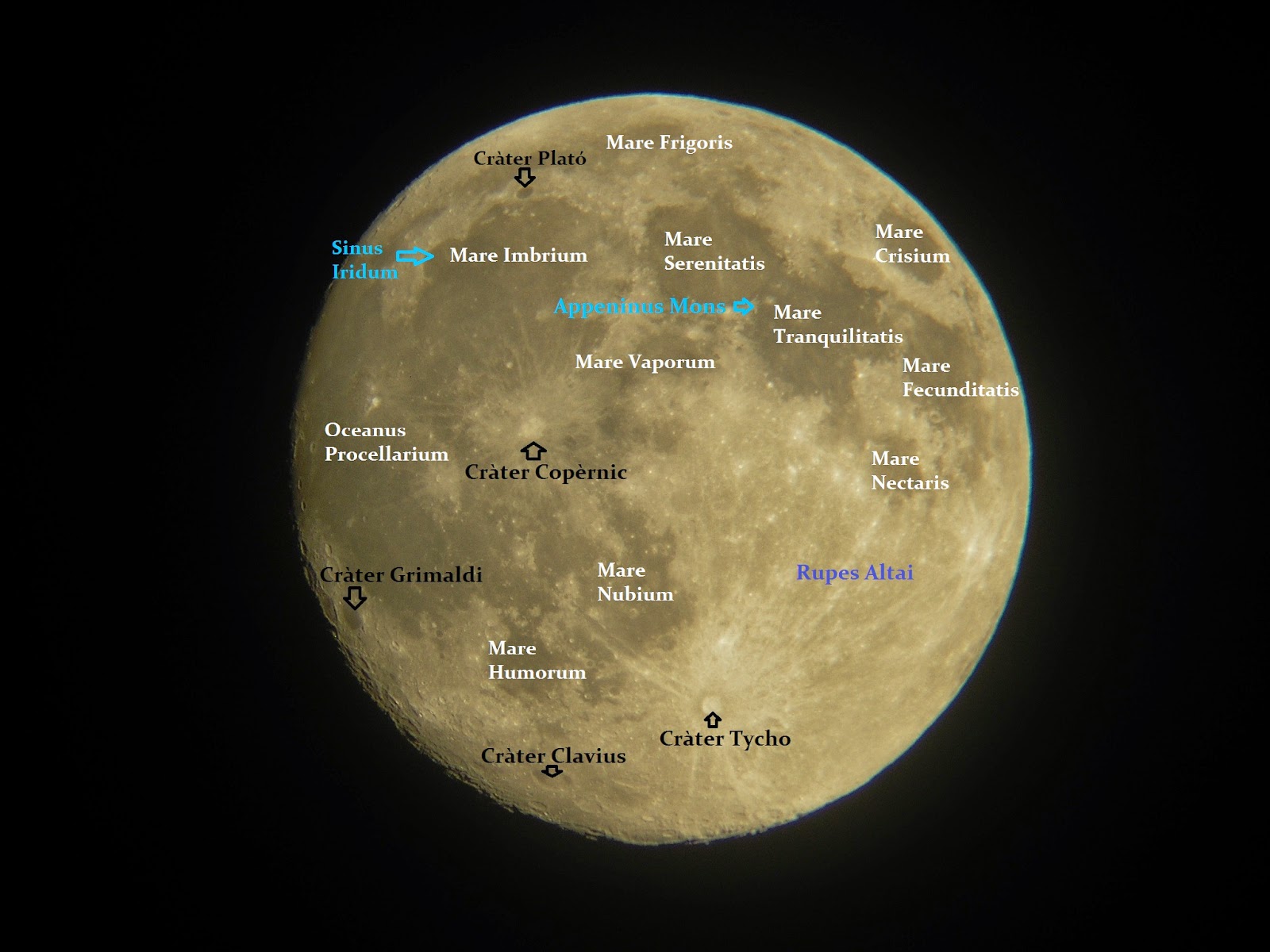 Astrotossa: MAPA LUNAR
