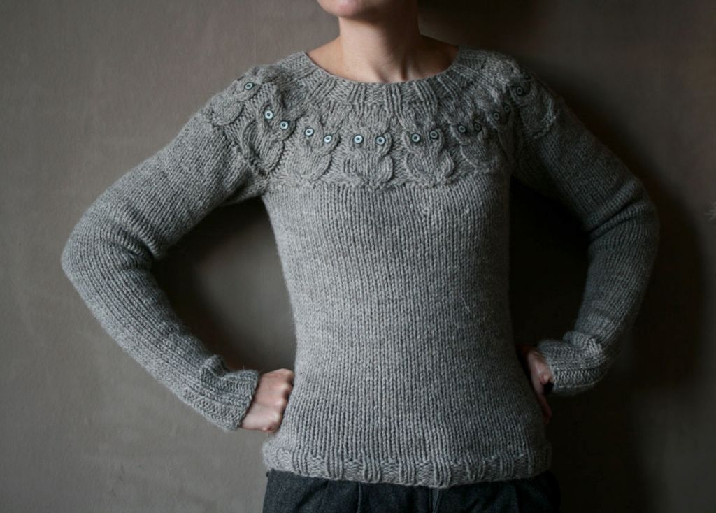 Irina: Owl Design Jumper. PATTERNS.