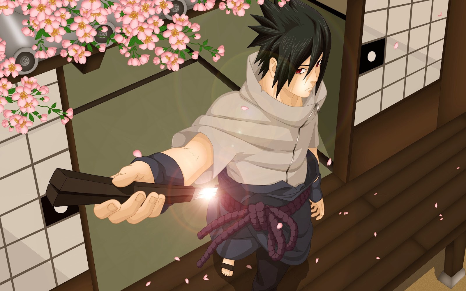 Uchiha Sasuke with his katana 2560x1600 Hq wallpaper ~ Latest Hq Wallpapers