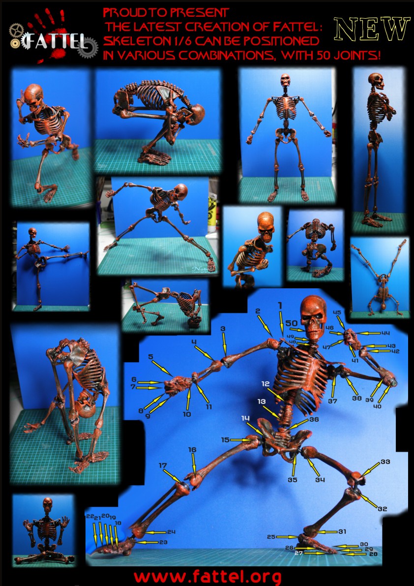 Action figure skeleton by Fattel: toyhaven: Coo Modello Item No: 18001 ...