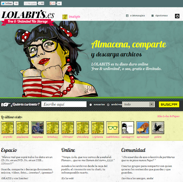 imahginable: Lolabits: Tu disco duro online infinito.