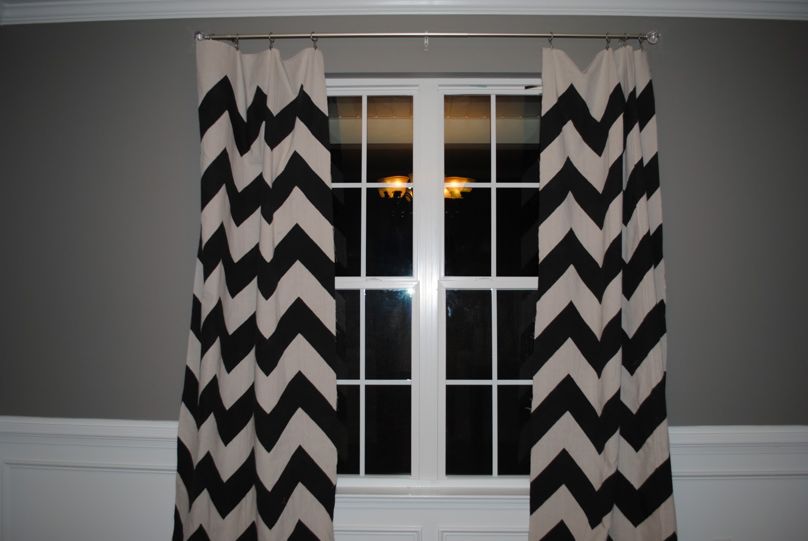 a drop in the bucket: chevron curtains- a tutorial