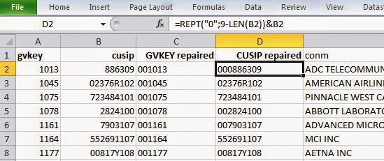 Databaser: on financial databases: CUSIP 6, CUSIP 8, CUSIP 9 and ...