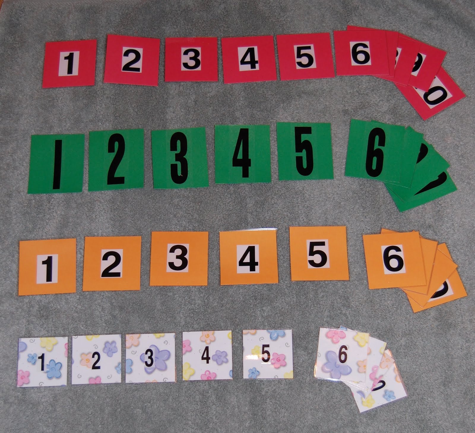 Montessori Design: Cards and Counters Extension and Variety