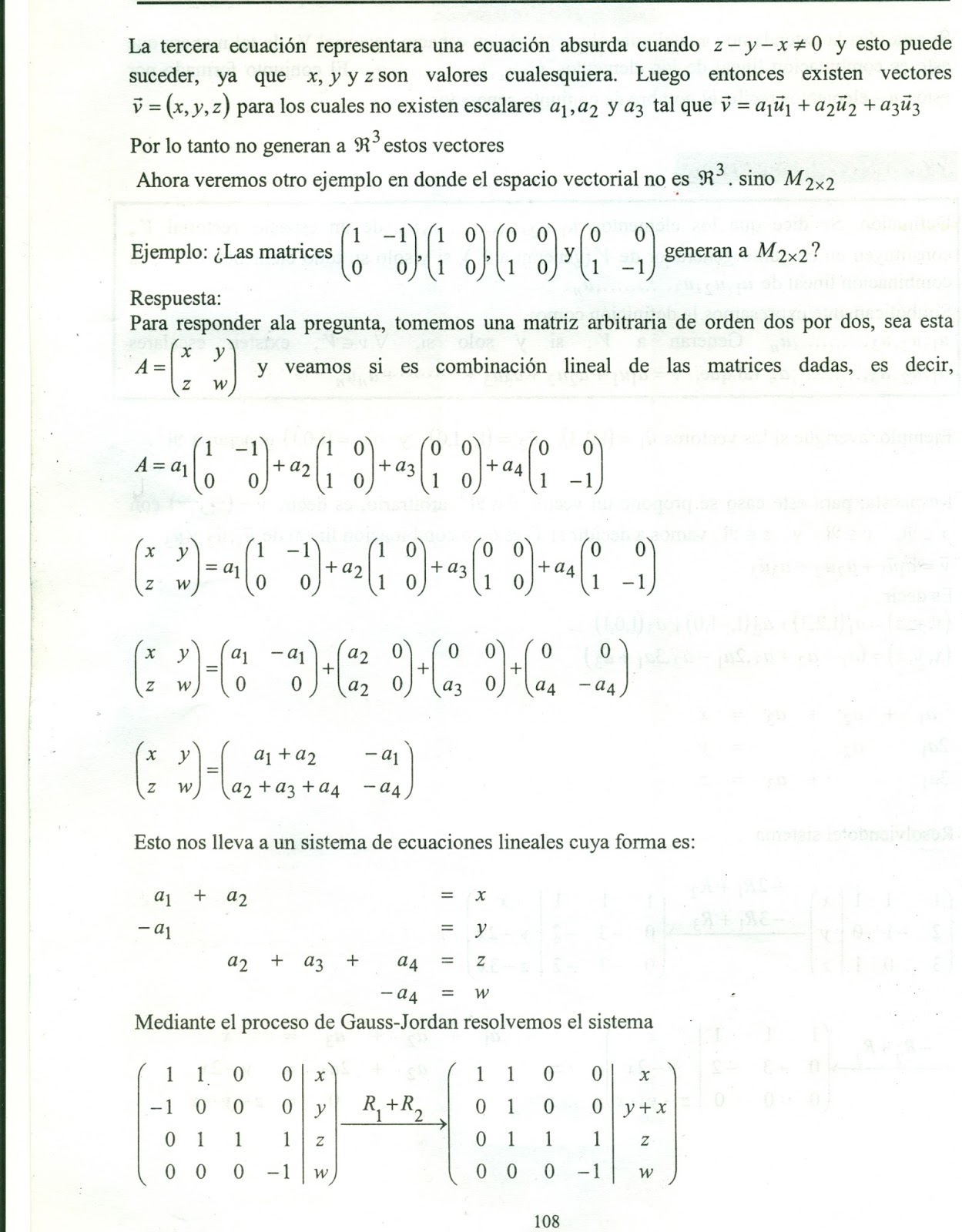 Matemáticas: imagenes de Algebra lineal