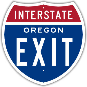 Offroading Home: Interstate Exits: Oregon KML File