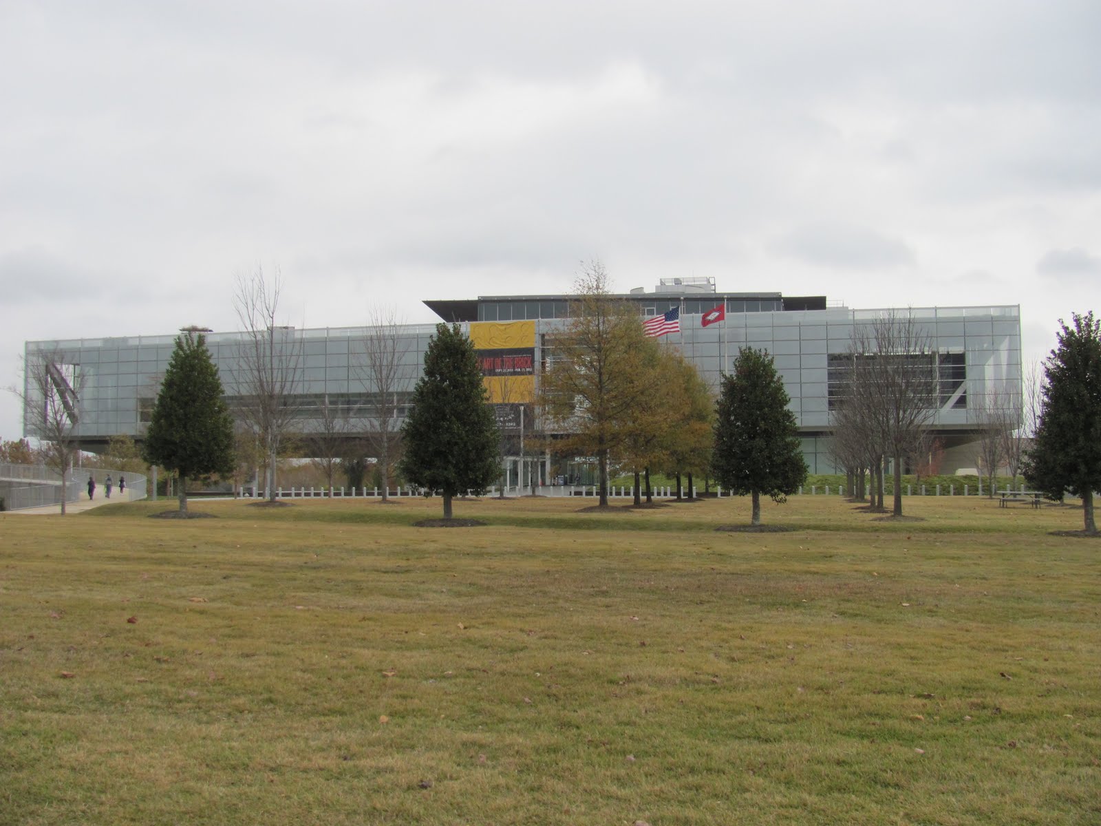 Terry Shipley Ceramics: CLINTON LIBRARY and the ARKANSAS RIVER in November