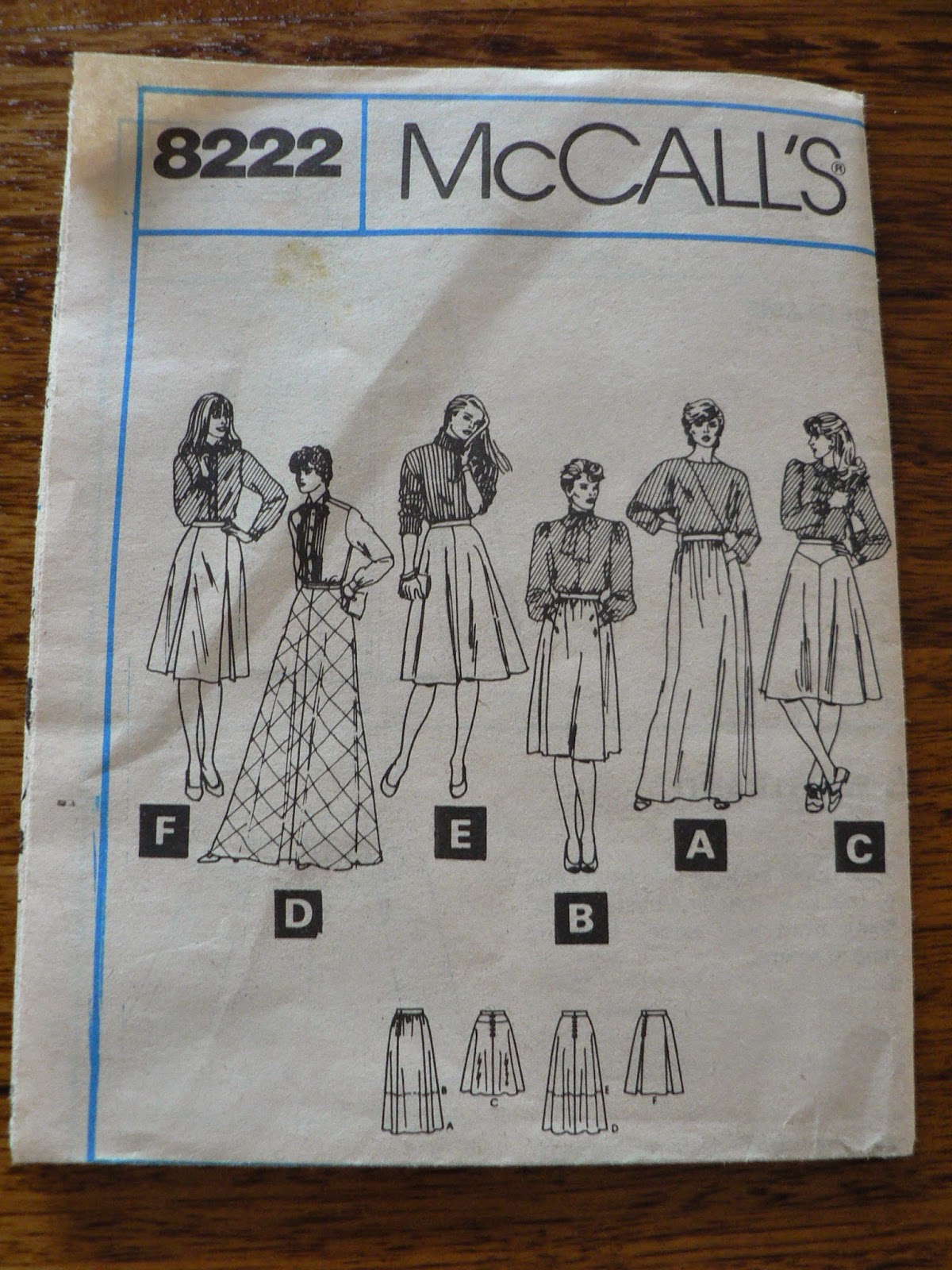 Finished - Vintage McCalls 8222 skirt