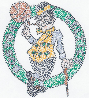 Geometry and Arts: 2016-17. P5. Pointillism. Student practices