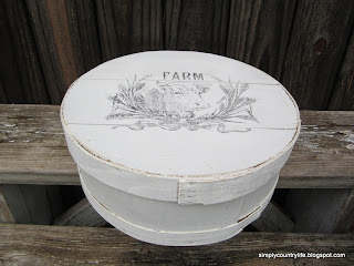 Simply Country Life: Cheese Box Turned Shabby Farmhouse Storage