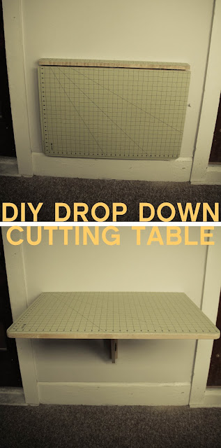 Grosgrain: DIY Drop Down Cutting Table