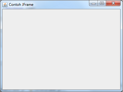 It's Just Me: Contoh Penggunaan JFrame sederhana