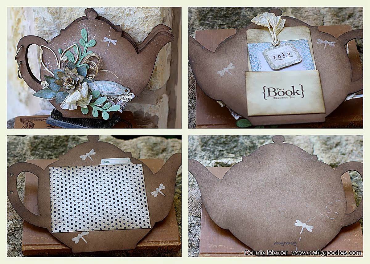 crafty goodies: Teapot Album with Clear Scraps~