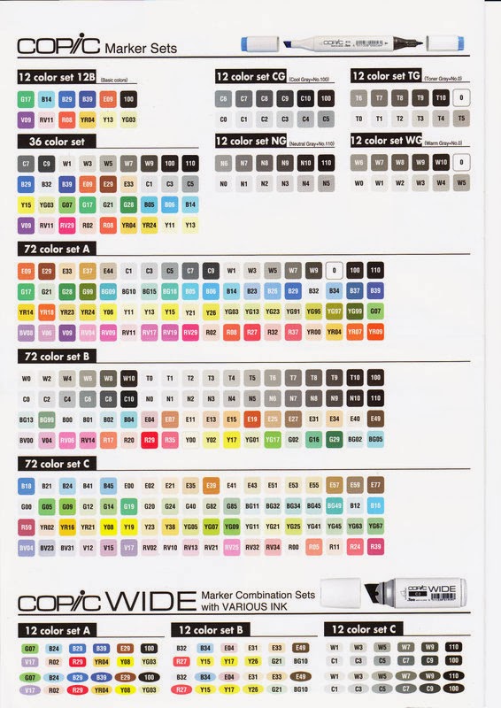 ArtGraphicStore: Color Chart Copic