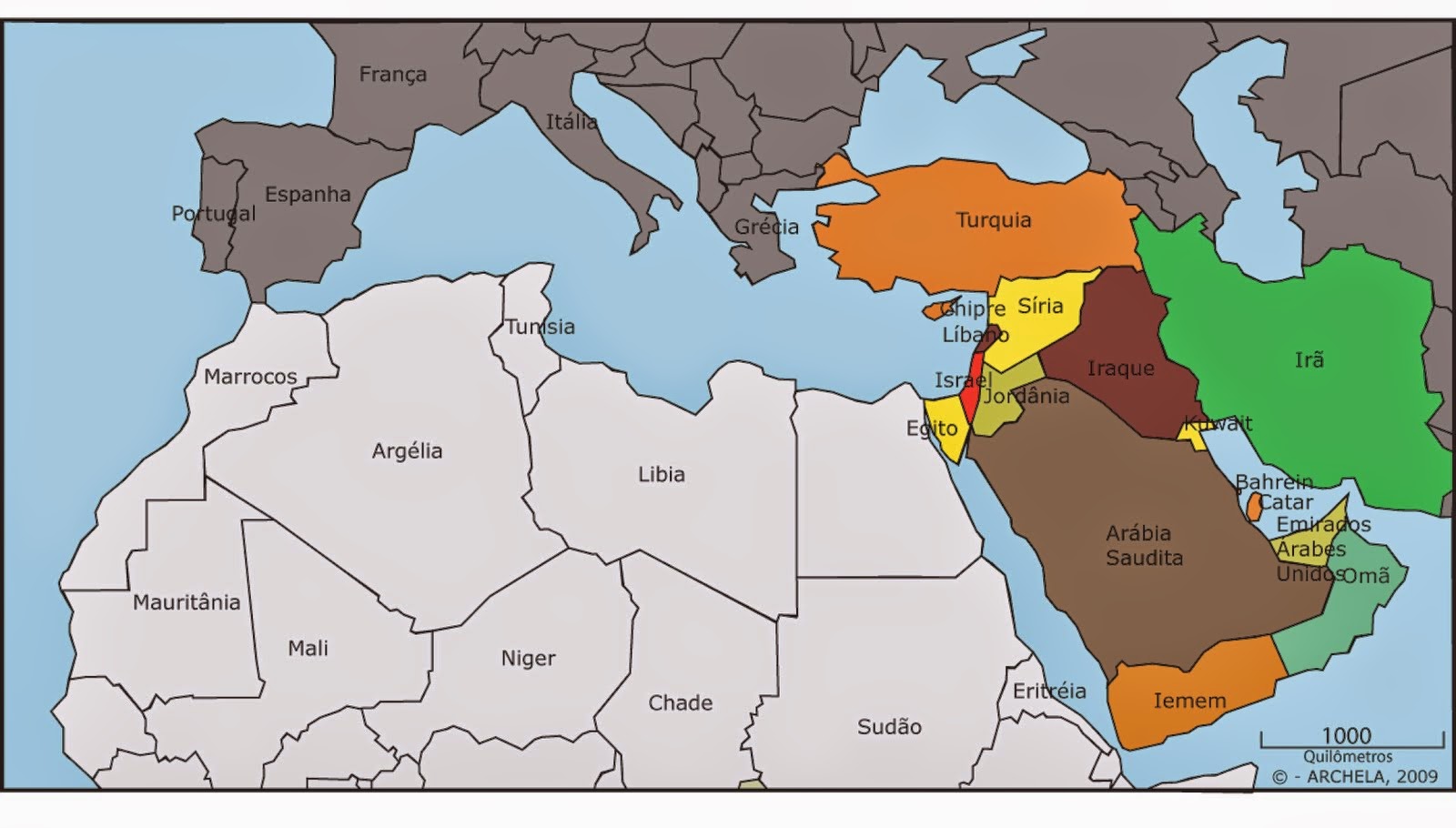 CAp História 21C 2014 : Mapas - Expansão do Islamismo