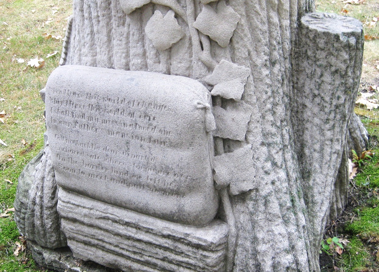 Detritus of Empire: Tree Shaped Tombstones-Personal Touches