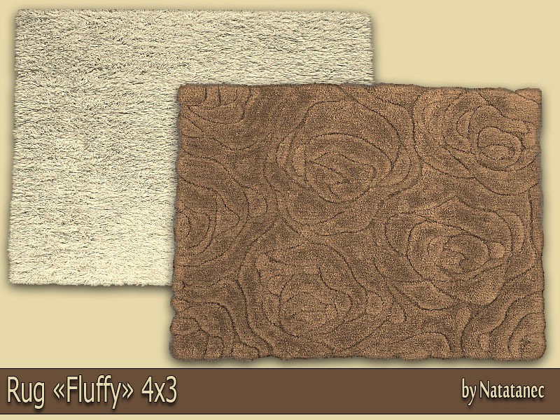 Corporation "SimsStroy": The Sims 3. Rug "Fluffy" 4x3.