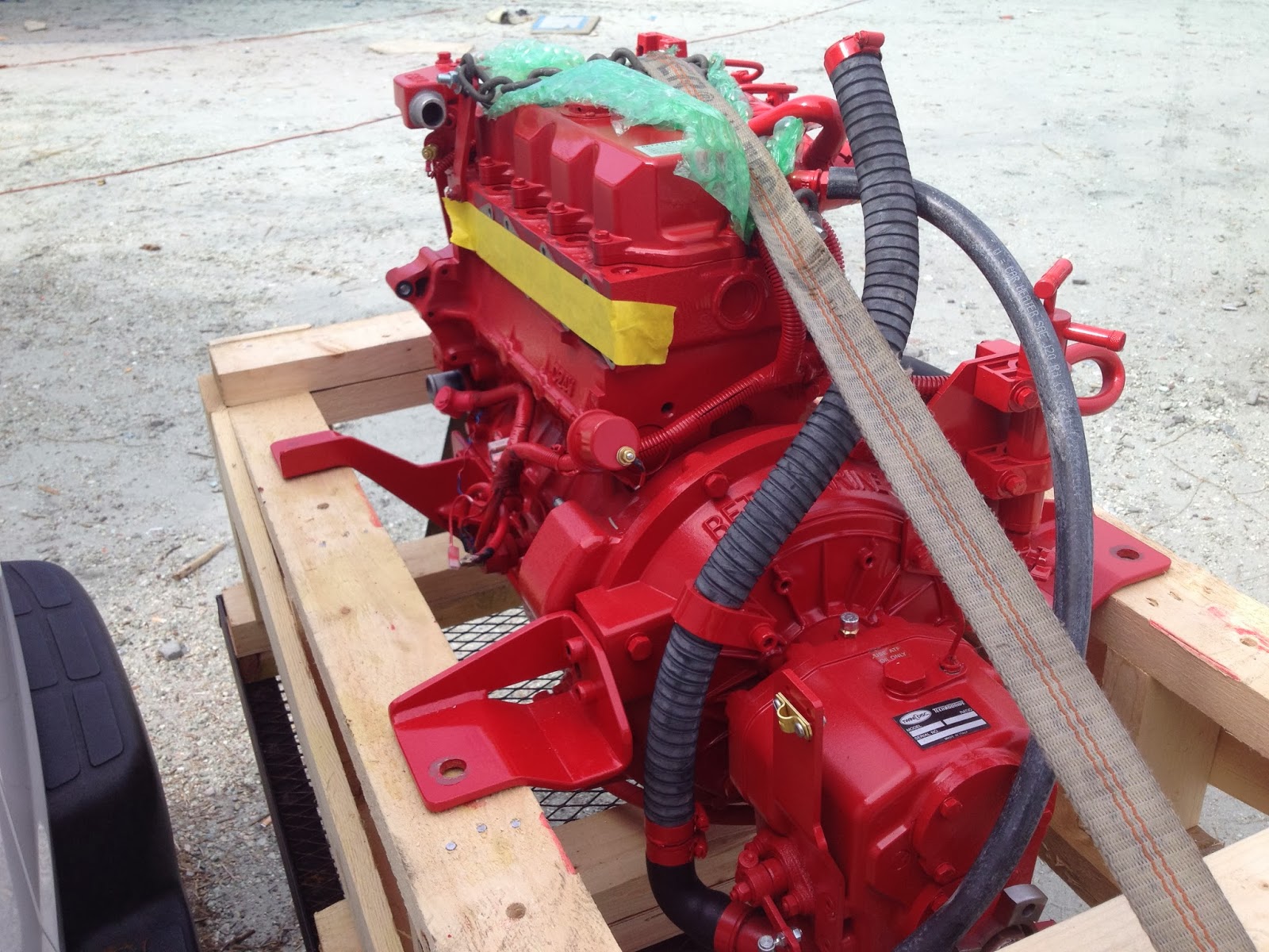 Morgan Out Island 41 Blog: Shiny Red Engine