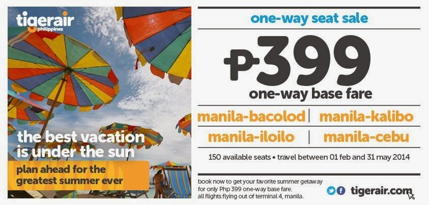 Tiger Airways Promo 2014 to 2015