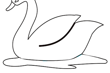 Gambar Mewarnai Hewan Angsa