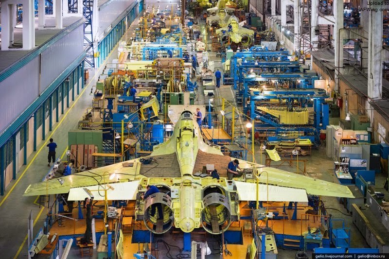 Asian Defence News: Su-30SM Irkutsk aircraft factory production line ...