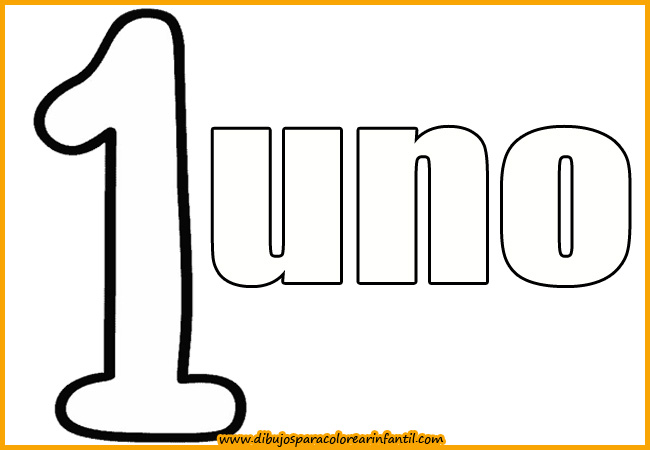 Uno para colorear e imprimir - Imagui