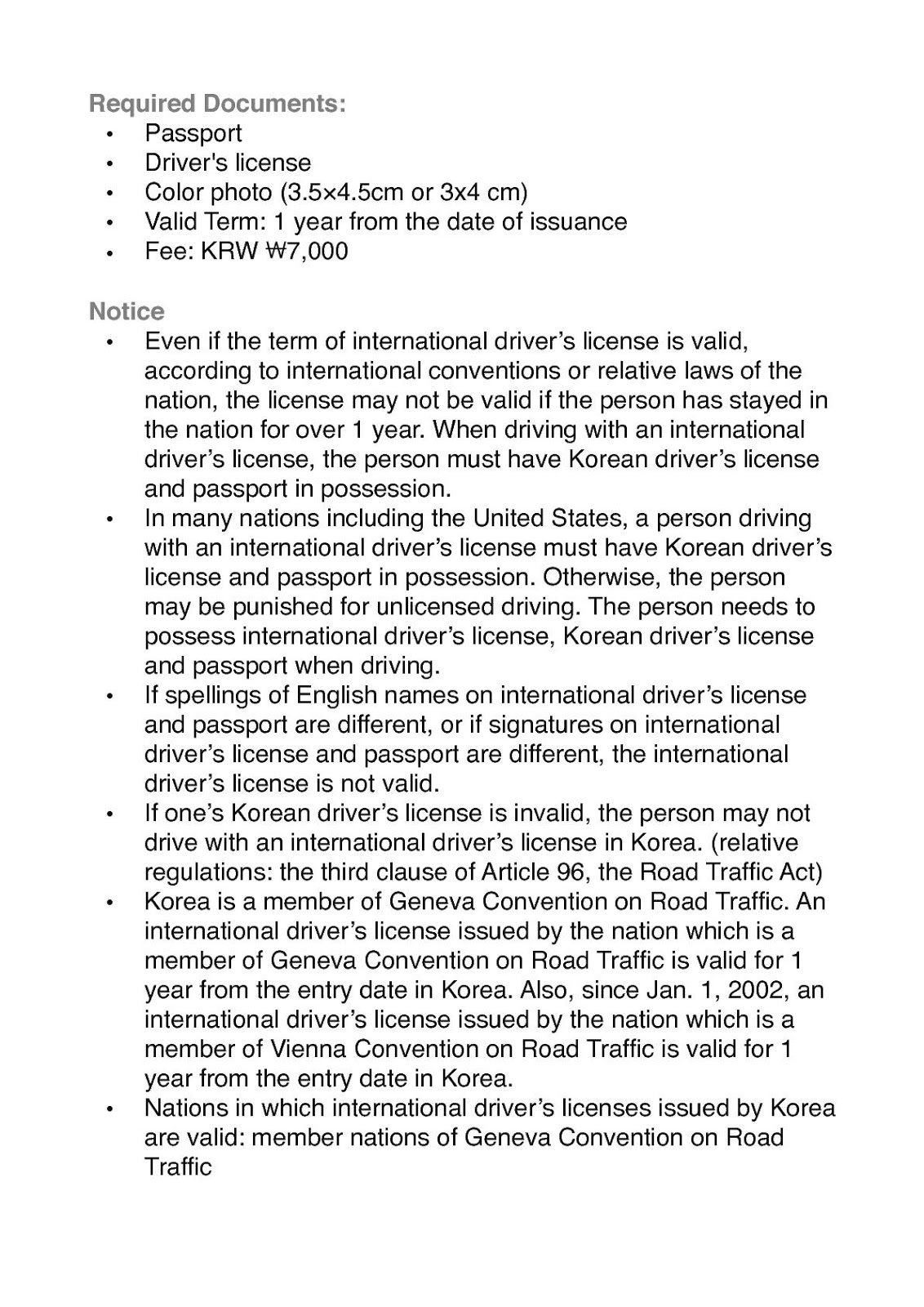 How to get Driver's License in Korea