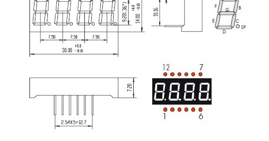 學習ING: Arduino UNO學習142．四位數字LED燈共陽型