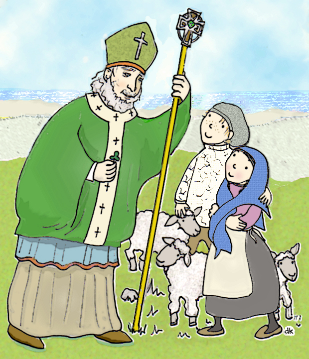 dk Art and Stuff: St. Patrick and the Holy Trinity