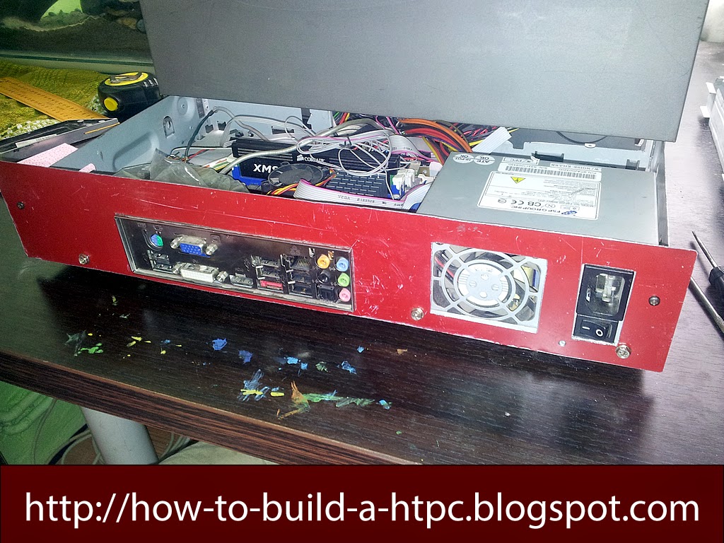 DVD player look-alike DIY HTPC case mod project