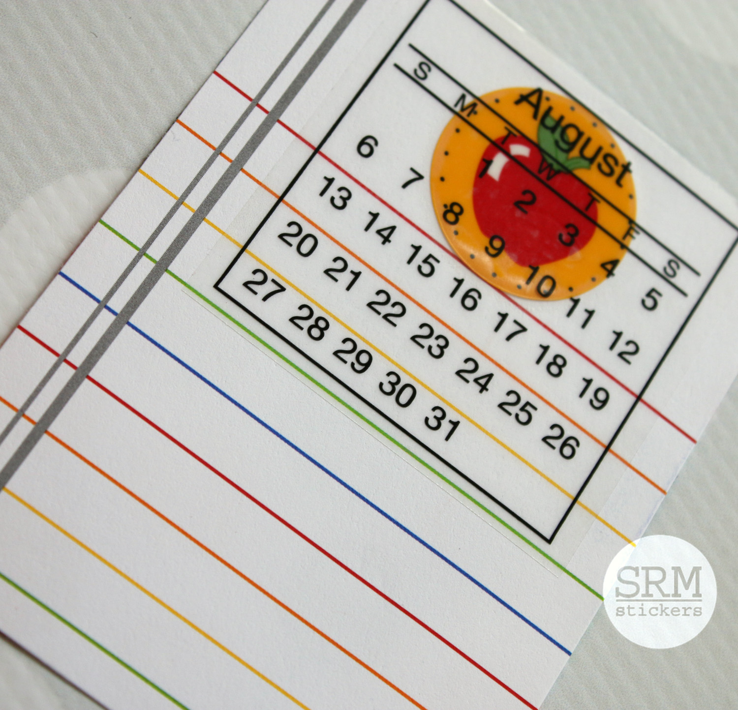 SRM Stickers: Calendar Cards for Pocket Scrapbooking by Samantha