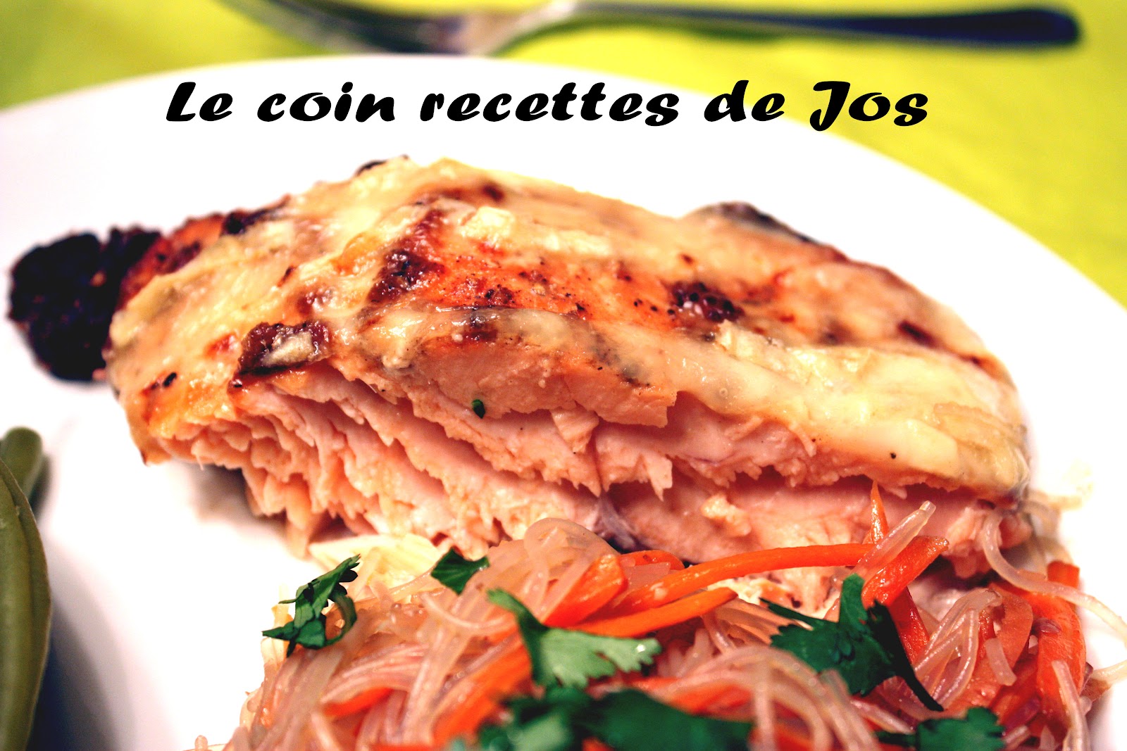 Le coin recettes de Jos: FILET DE SAUMON AU CRU DES ÉRABLES ET AUX DATTES