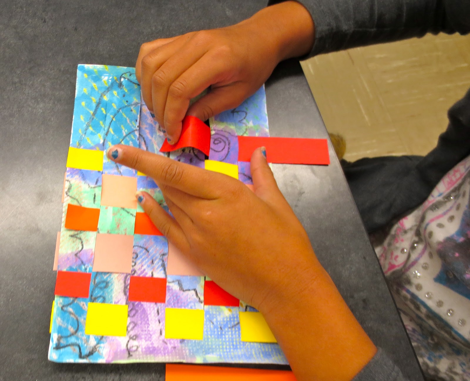 Zilker Elementary Art Class: 2nd Grade Kandinsky Weavings