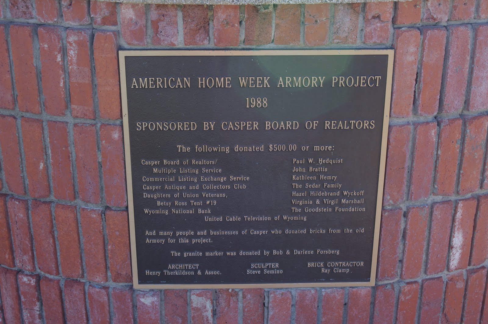 Some Gave All: 115th Cavalry Regiment Armory Monument, Casper Wyoming