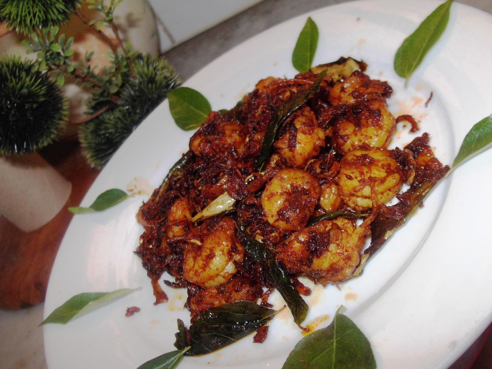 Shaain's Cooknotes: Easy Prawn (Chemmeen) Fry