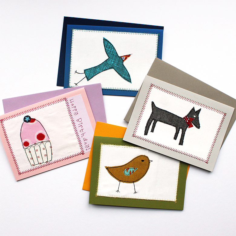 Farbstoff: Make your own appliquéd greeting cards