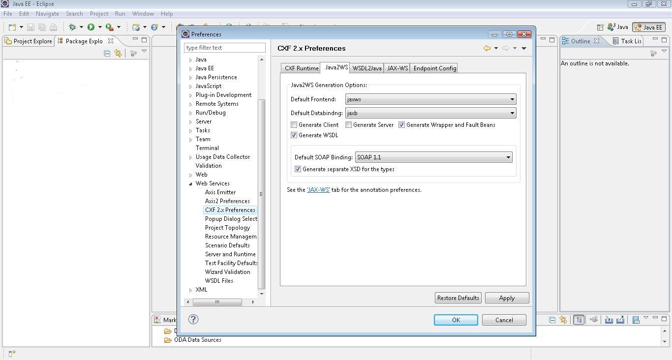 Eclipse with Java & J2EE: Apache CXF - Developing Web Service with Eclipse