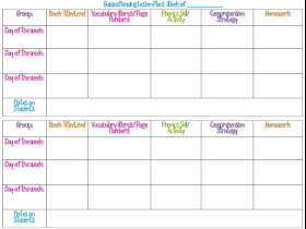 Dynamic Duo 1 and 2: Guided reading: getting organized and a freebie!