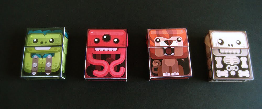 Mini Papercraft: Paper animal boxes