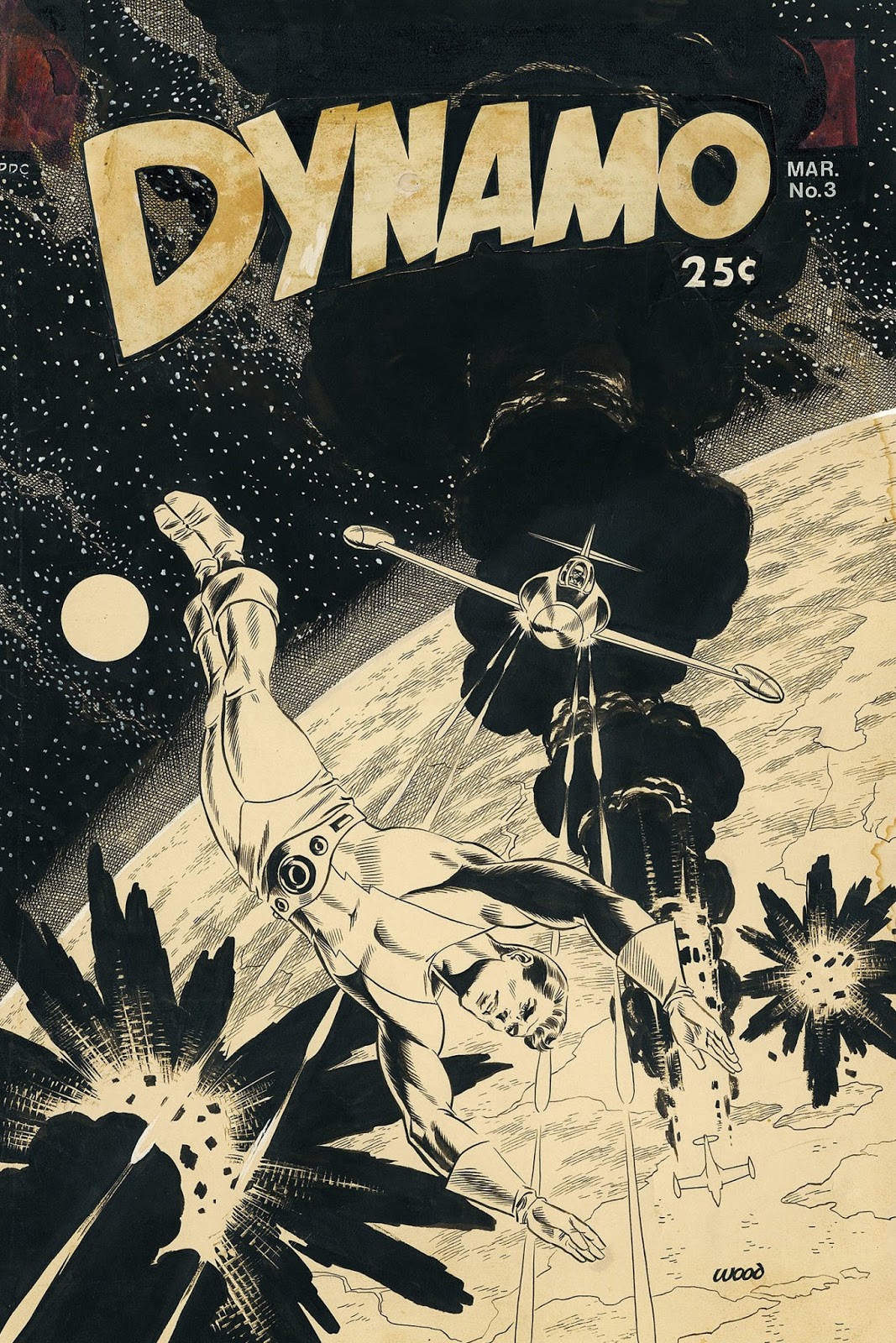 Cap'n's Comics: Dynamo #3 Cover by Wally Wood