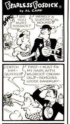 1950's advertising and pop culture: 1955 FEARLESS FOSDICK AD