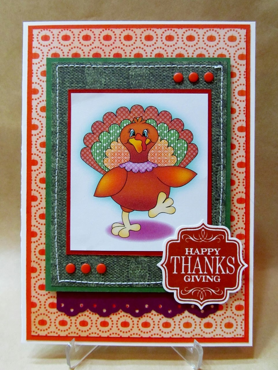 Savvy Handmade Cards: Quirky Turkey Card Take Two