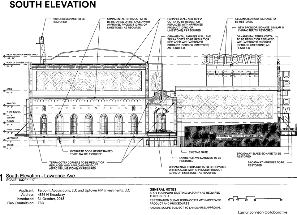 Uptown Theater Blueprints