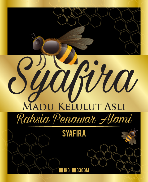 Stickiz Blog: Contoh Design Sticker Untuk Madu Lebah Kelulut Asli