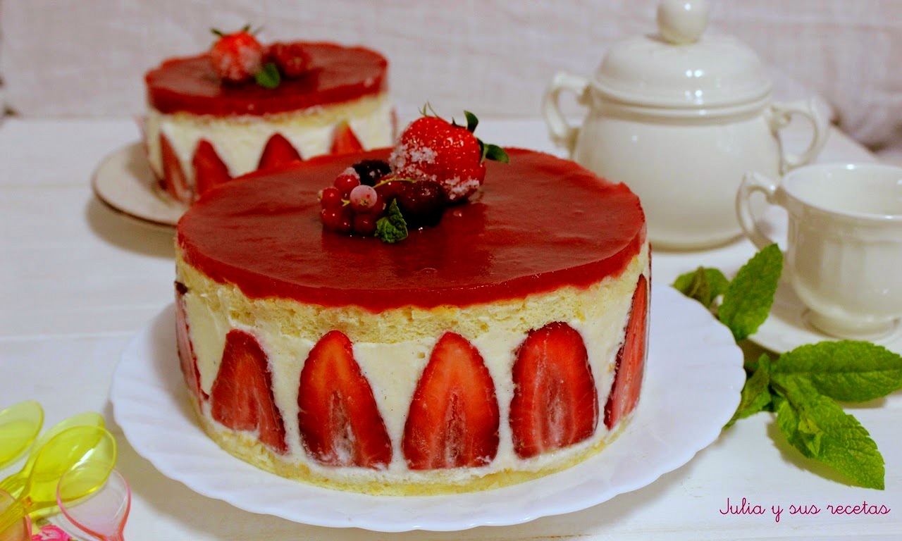 JULIA Y SUS RECETAS: Tarta Fraisier