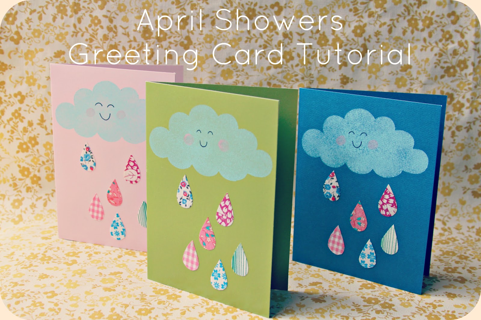 WhiMSy love: DIY: April Showers Greeting Card